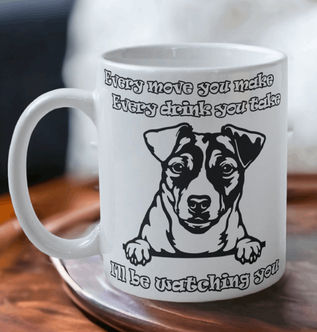 'Jack Russell Terrier' Dog Design Mug – Laser Design Creations