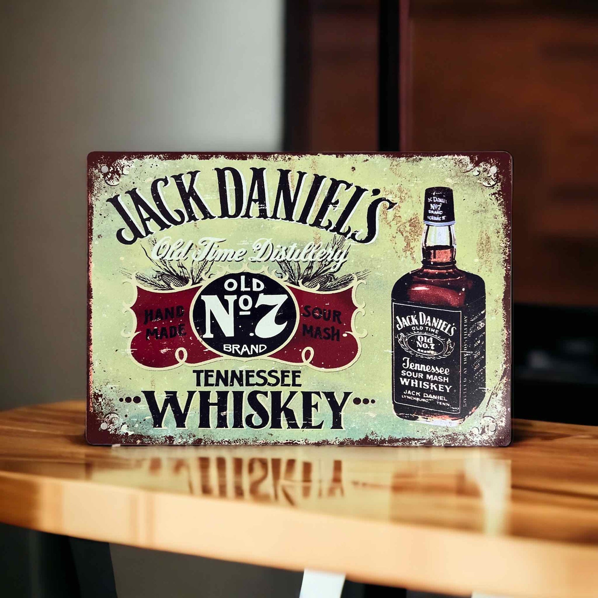Vintage-Style Jack Daniel’s Design - Aluminium Metal Sign – Laser ...